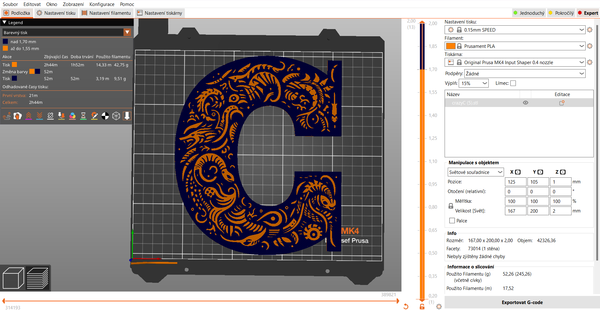 Crazy alphabet: Letter C by Nina Máčová | Download free STL model ...