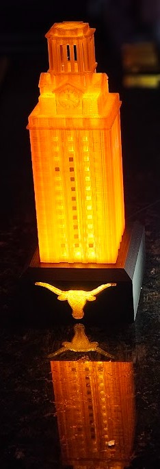 Lighted UT Tower Number 1 by winsettr | Download free STL model ...