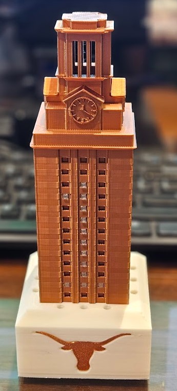 UT Tower Lighted Number 1 by winsettr | Download free STL model ...