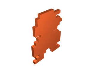 mario flat art by ThatOneGuy | Download free STL model | Printables.com