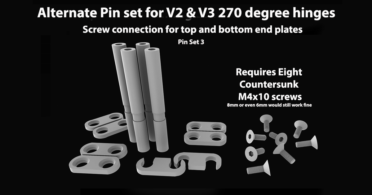Optional screw type pins for 270 degree hinges (V2&V3) by Diablo ...