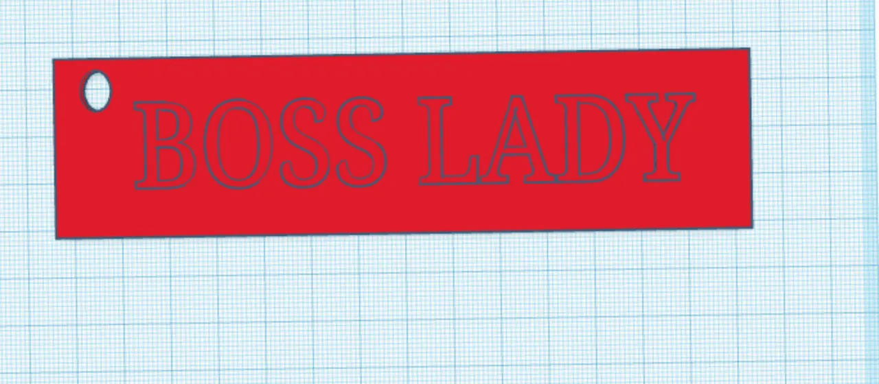 BOSS LADY KEYCHAIN by Jetro460 | Download free STL model | Printables.com