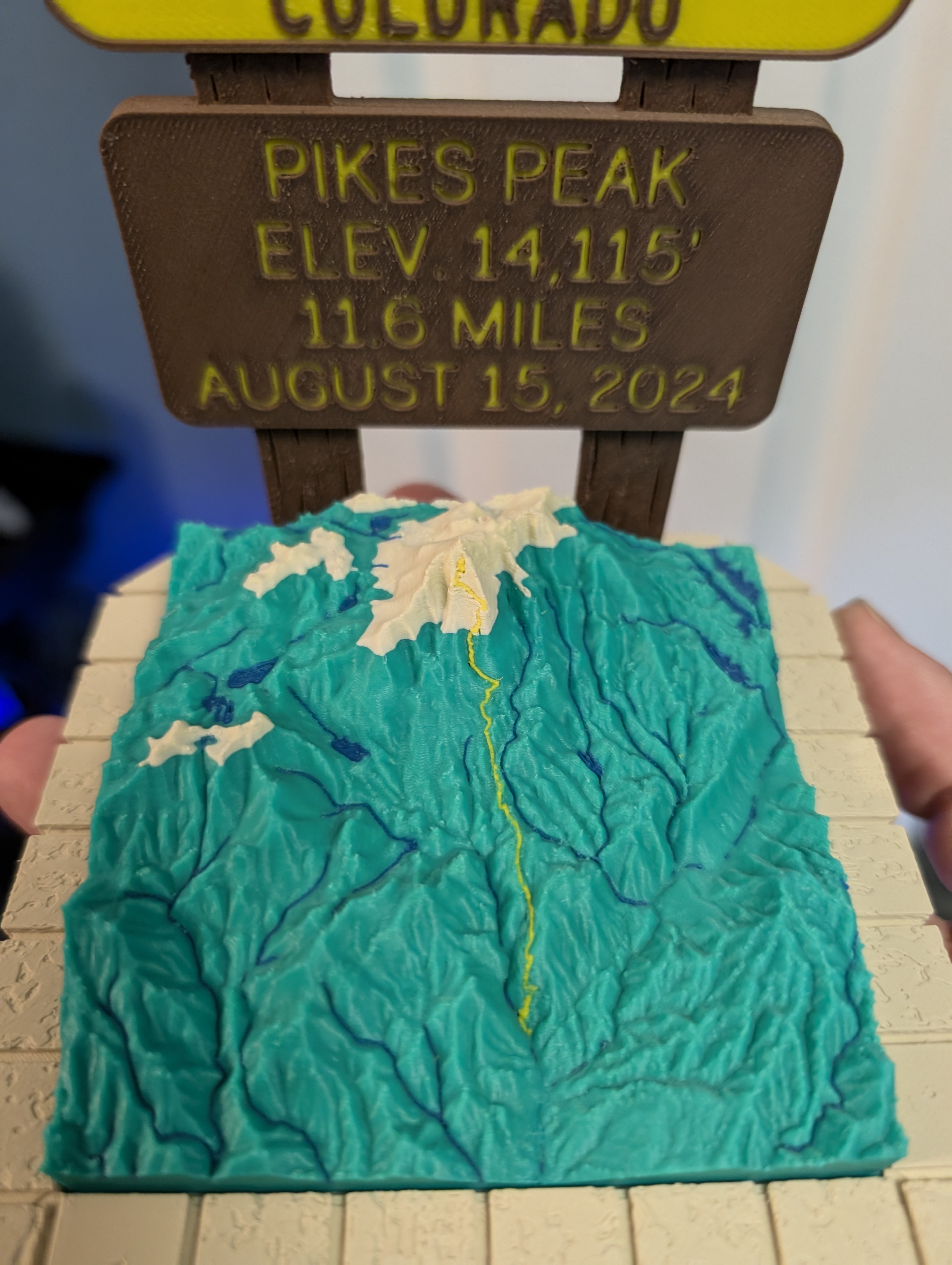 Pikes Peak - Barr Trail Display Sign by Benjamin Banker | Download free ...