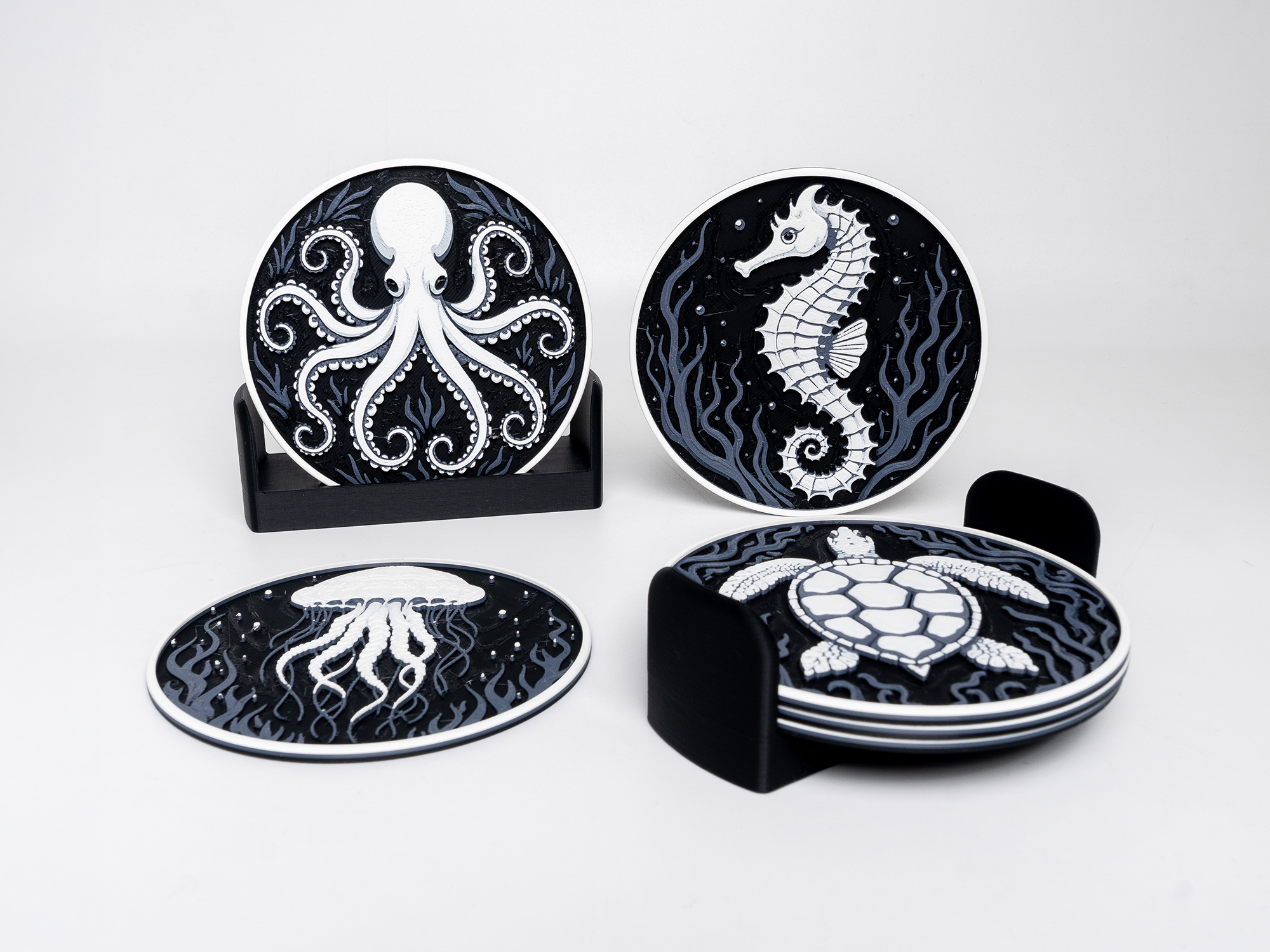Ocean Wildlife Coasters by Bamingo Design | Printables Store