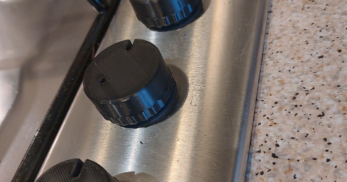 Cooker Hob Knob by Jdraper | Download free STL model | Printables.com