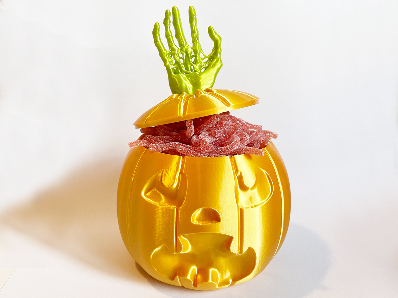 Zombie hand Pumpkin Halloween Candy Bowl by Filar3D | Download free STL ...