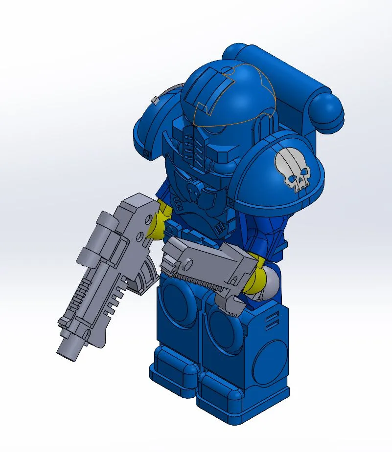 LEGO SPACE MARINE by Paolo | Download free STL model | Printables.com