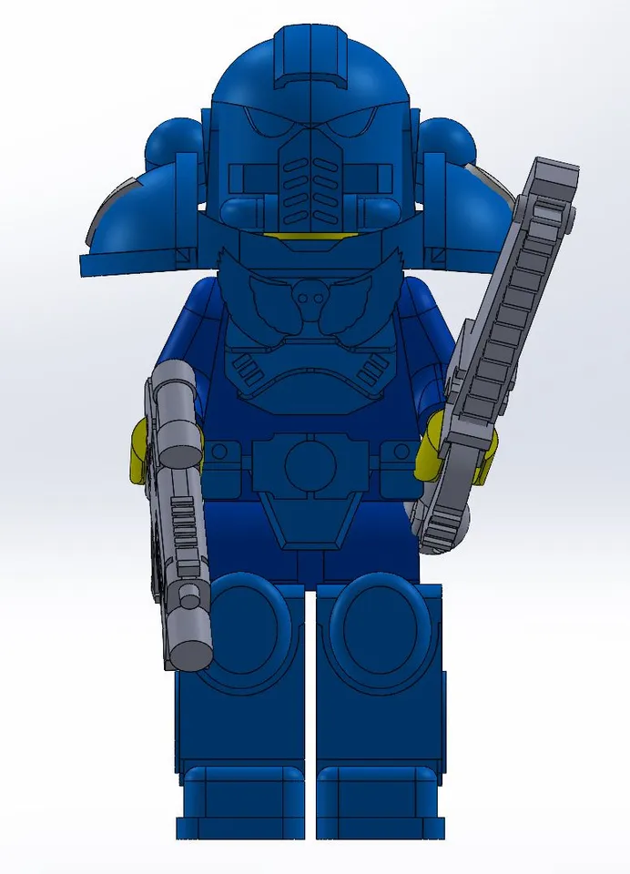 LEGO SPACE MARINE by Paolo | Download free STL model | Printables.com