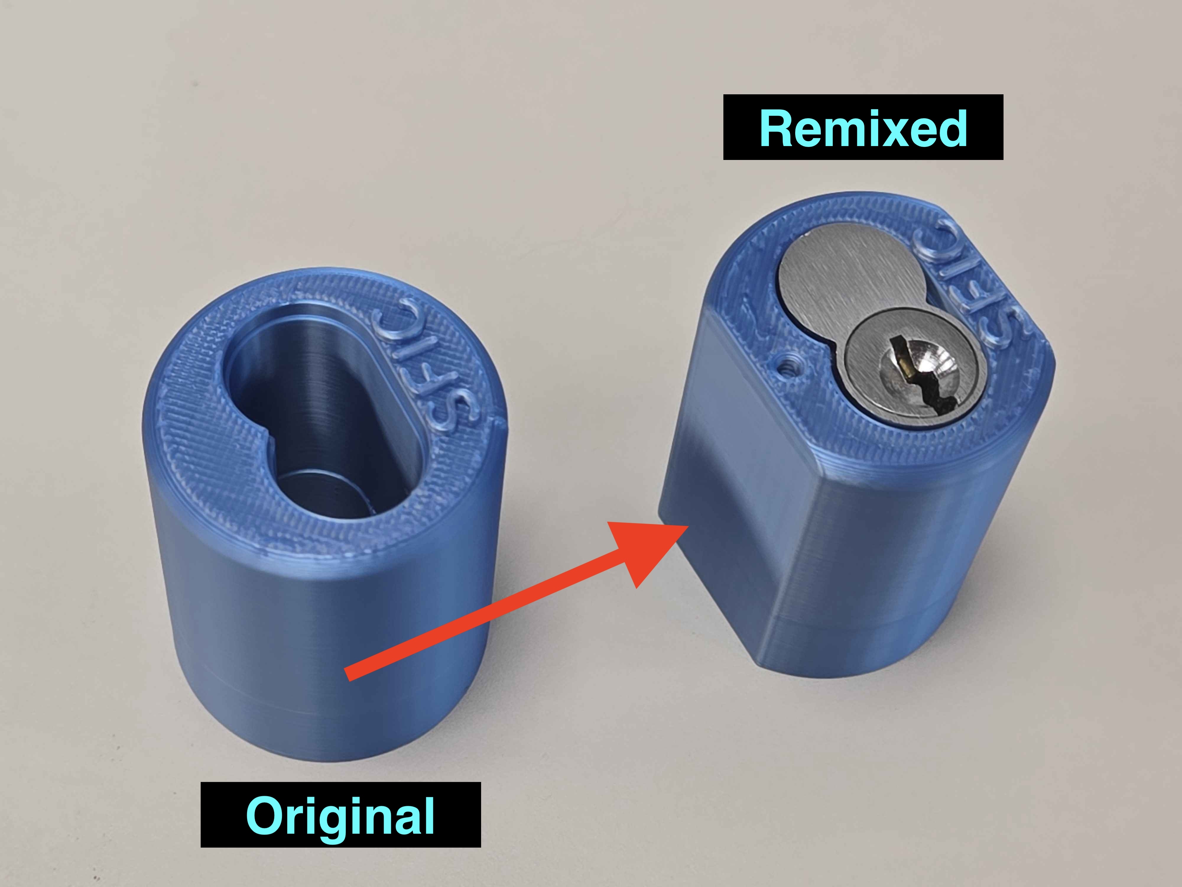 Remixed SFIC Lock Holder (vise friendly) v1.1 - Updated 11/21/24 by ...
