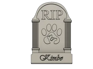 Lapida conmemorativa para mascota by RonoaRuiz | Download free STL ...