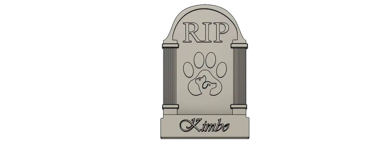 Lapida conmemorativa para mascota by RonoaRuiz | Download free STL ...