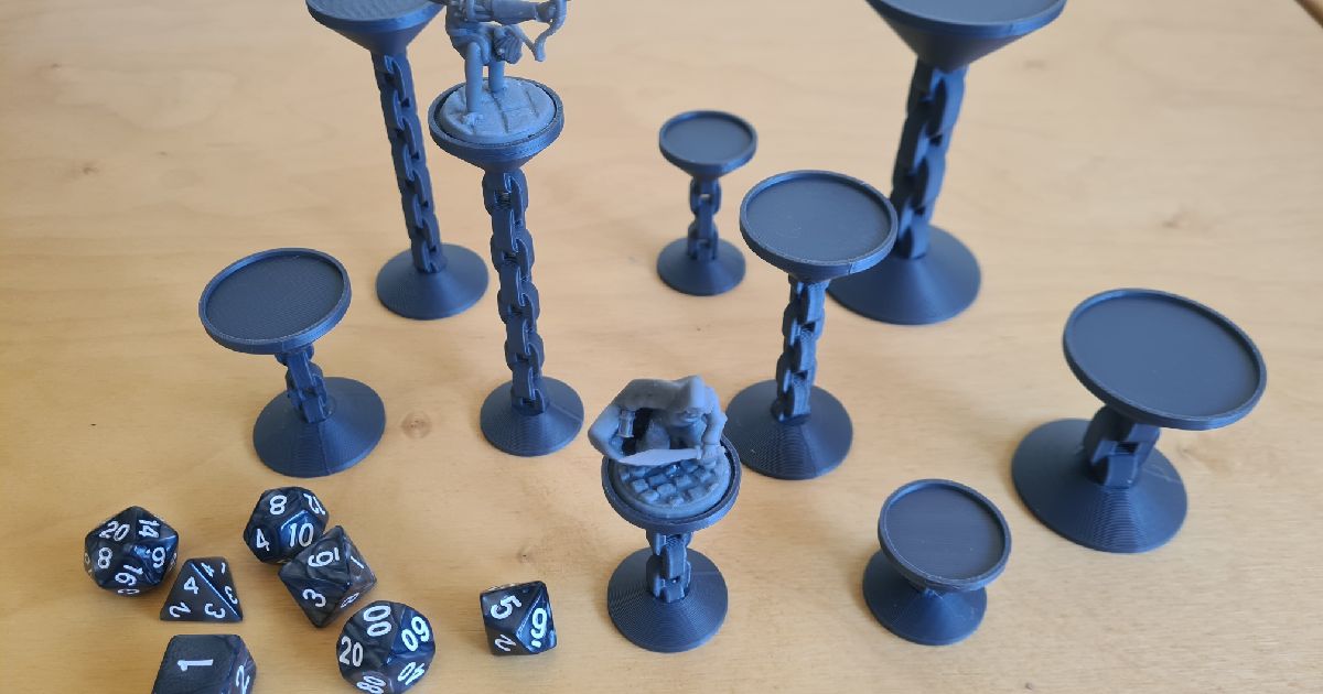 Miniature riser (DnD, Warhammer, flying, display) par Molodos ...