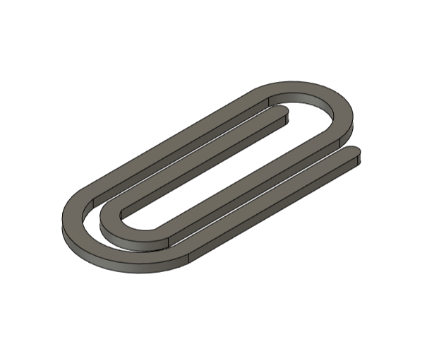 Simple Paper Clip von MichaelC | Kostenloses STL-Modell herunterladen ...