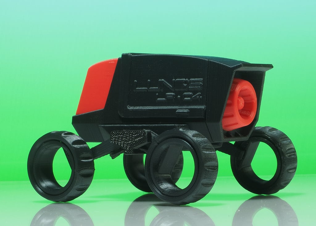 Lunos LR04 Sci-fi space buggy rover toy - no supports - easy print by ...