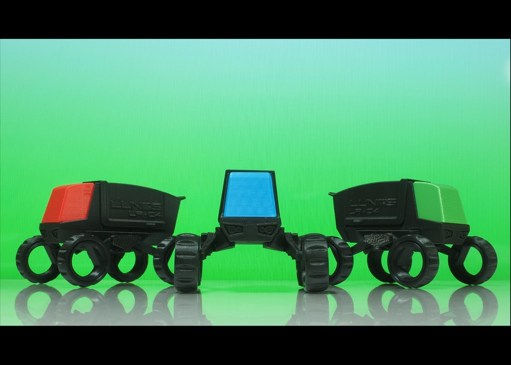 Lunos LR04 Sci-fi space buggy rover toy - no supports - easy print by ...