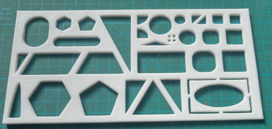 Stencil Geometric Shapes by MekDrafter | Download free STL model ...