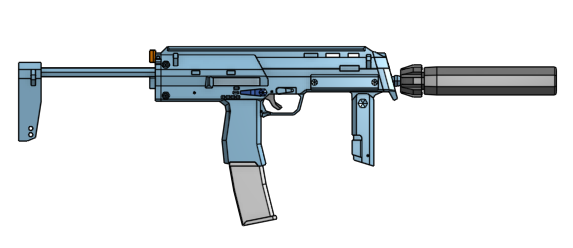 MP 7 gun by Alexandervv12 | Download free STL model | Printables.com