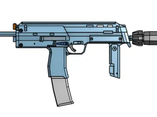 MP 7 gun by Alexandervv12 | Download free STL model | Printables.com