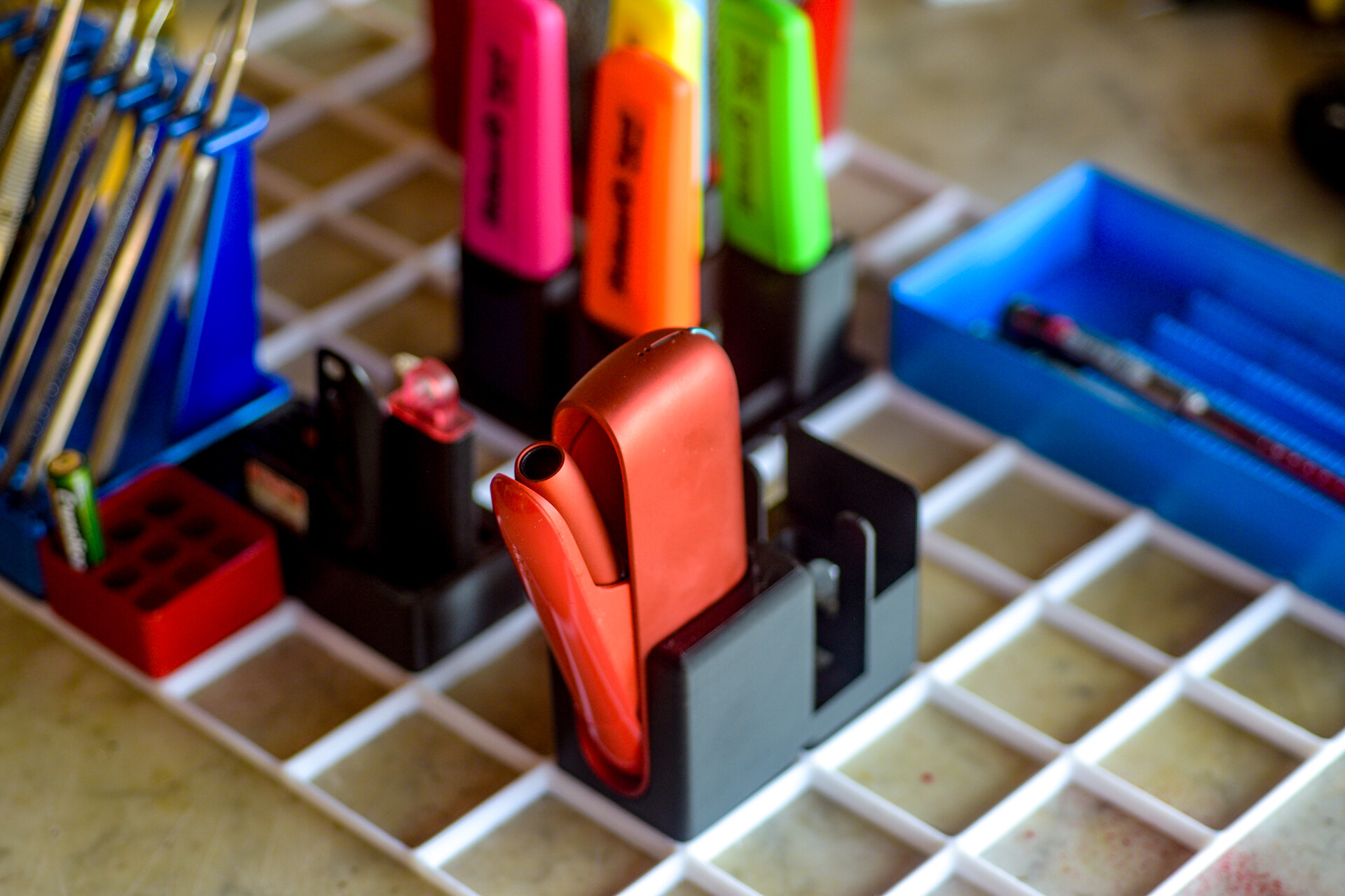 Gridfinity IQOS holder, charger useable, 2 packs by LexFran | Download free STL model ...