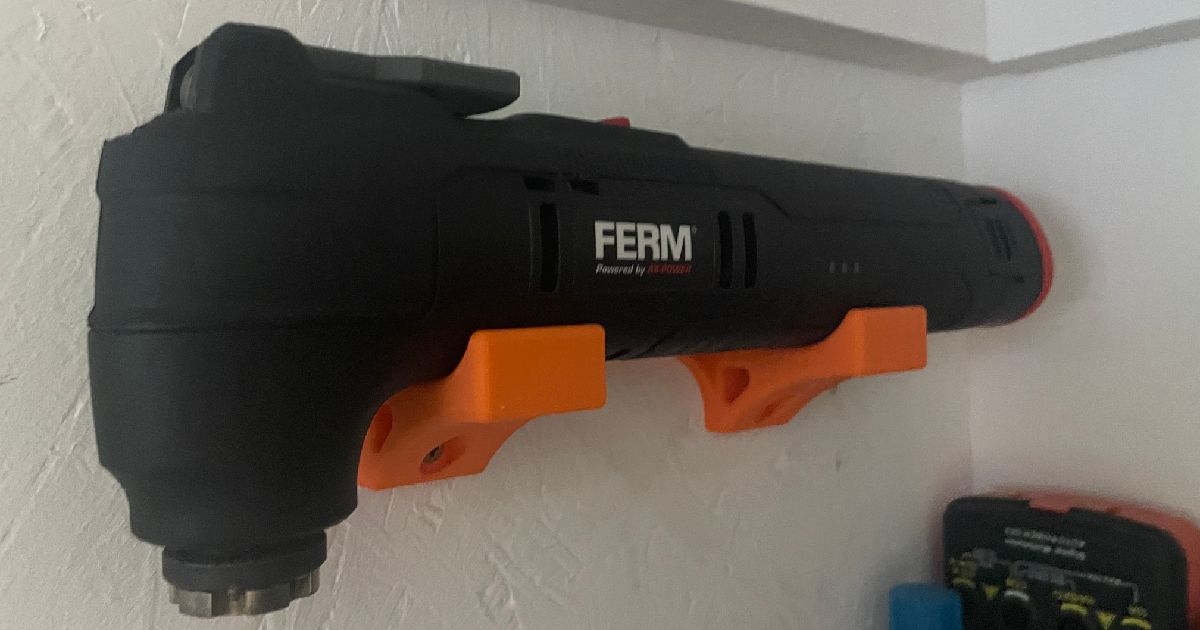 multitool ferm holder 12v by REYZO | Download free STL model | Printables.com