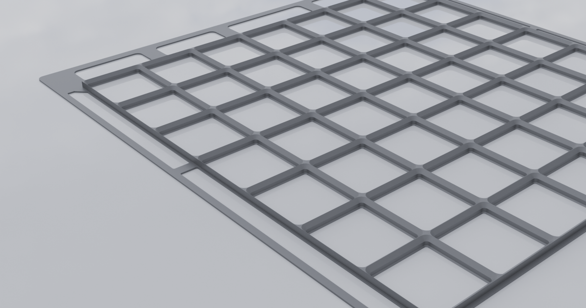 Gridfinity Baseplate for Ikea VIKHAMMER Drawer by FONSWERKS | Download ...