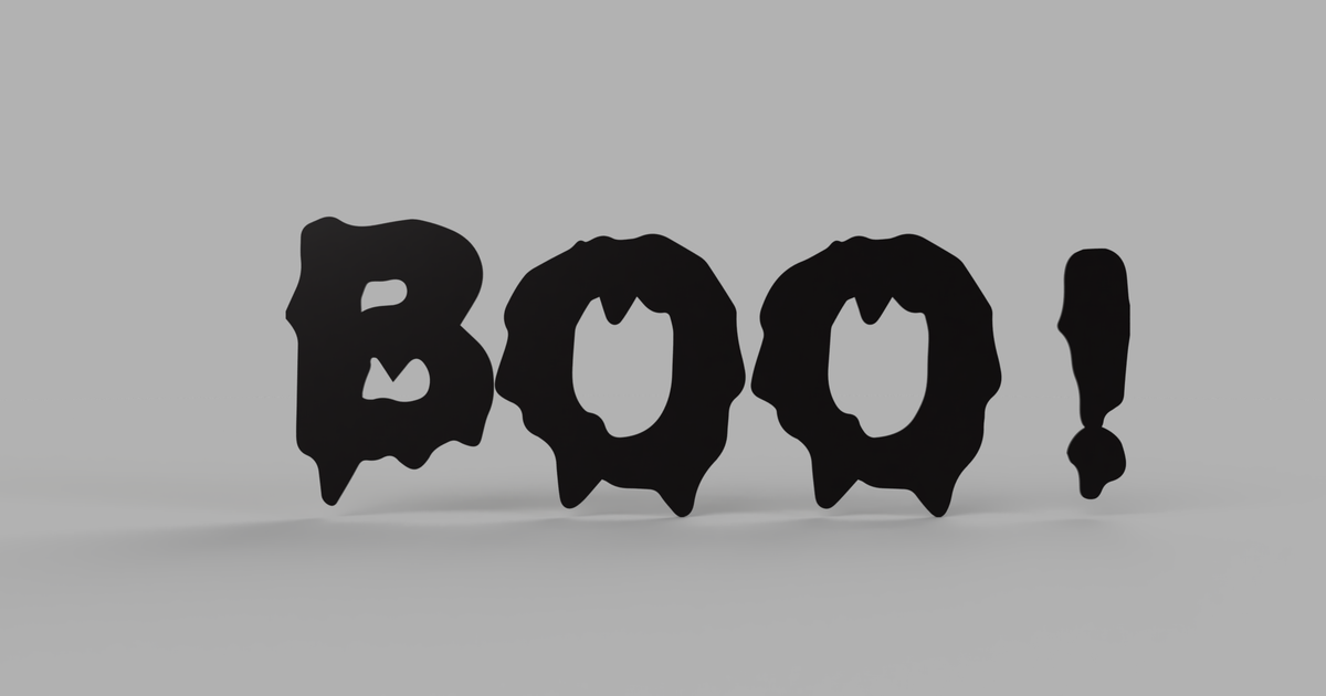 BOO! Wall Decoration by LeTTDesign | Download free STL model ...