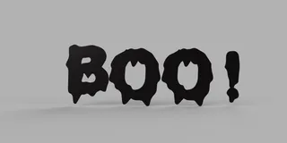 BOO Bat Door Decoration by LeTTDesign | Download free STL model ...