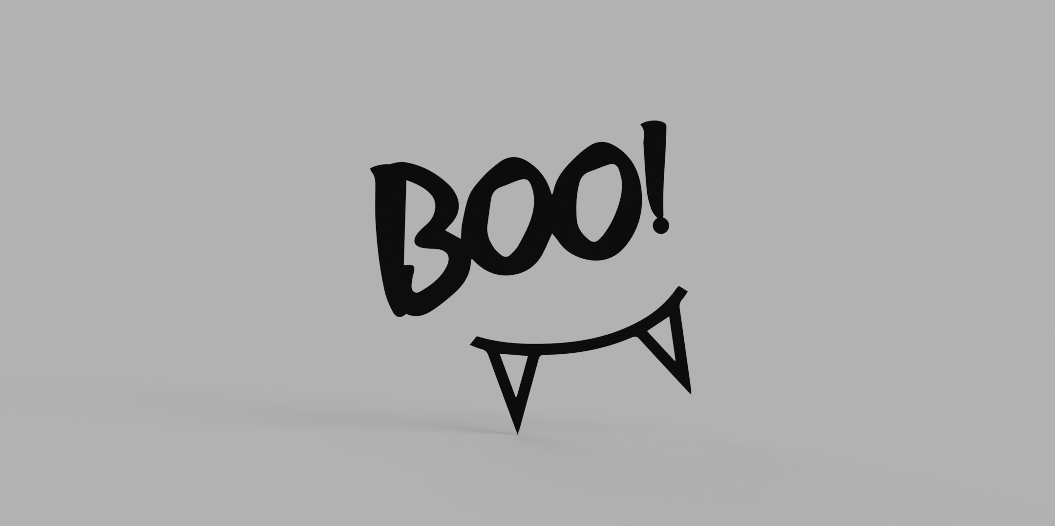 BOO Wall Decoration, Halloween by LeTTDesign | Download free STL model ...