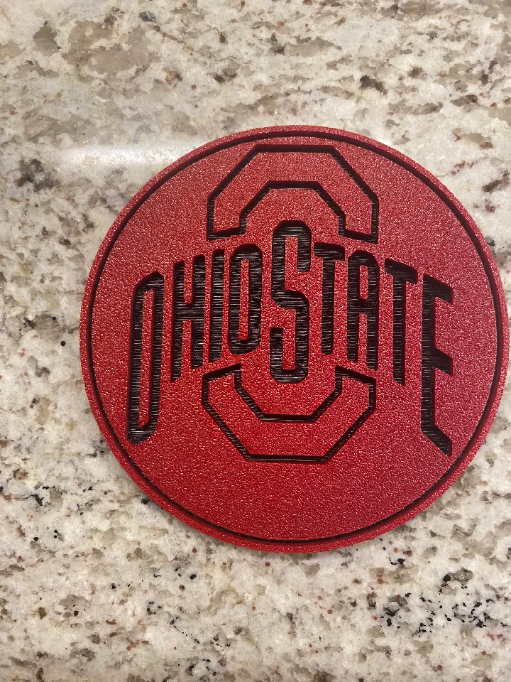 Ohio State Coaster by Ben Larson | Download free STL model | Printables.com