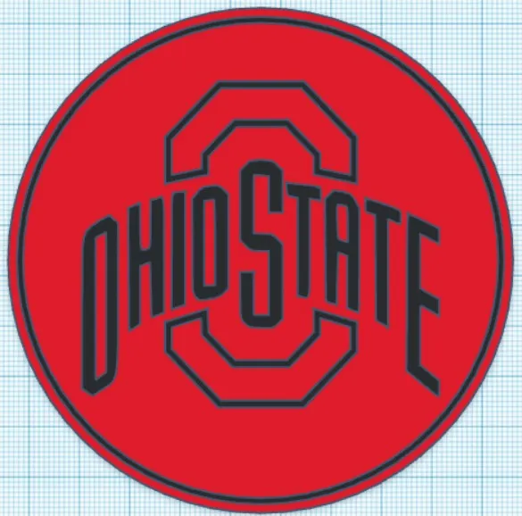 Ohio State Coaster by Ben Larson | Download free STL model | Printables.com
