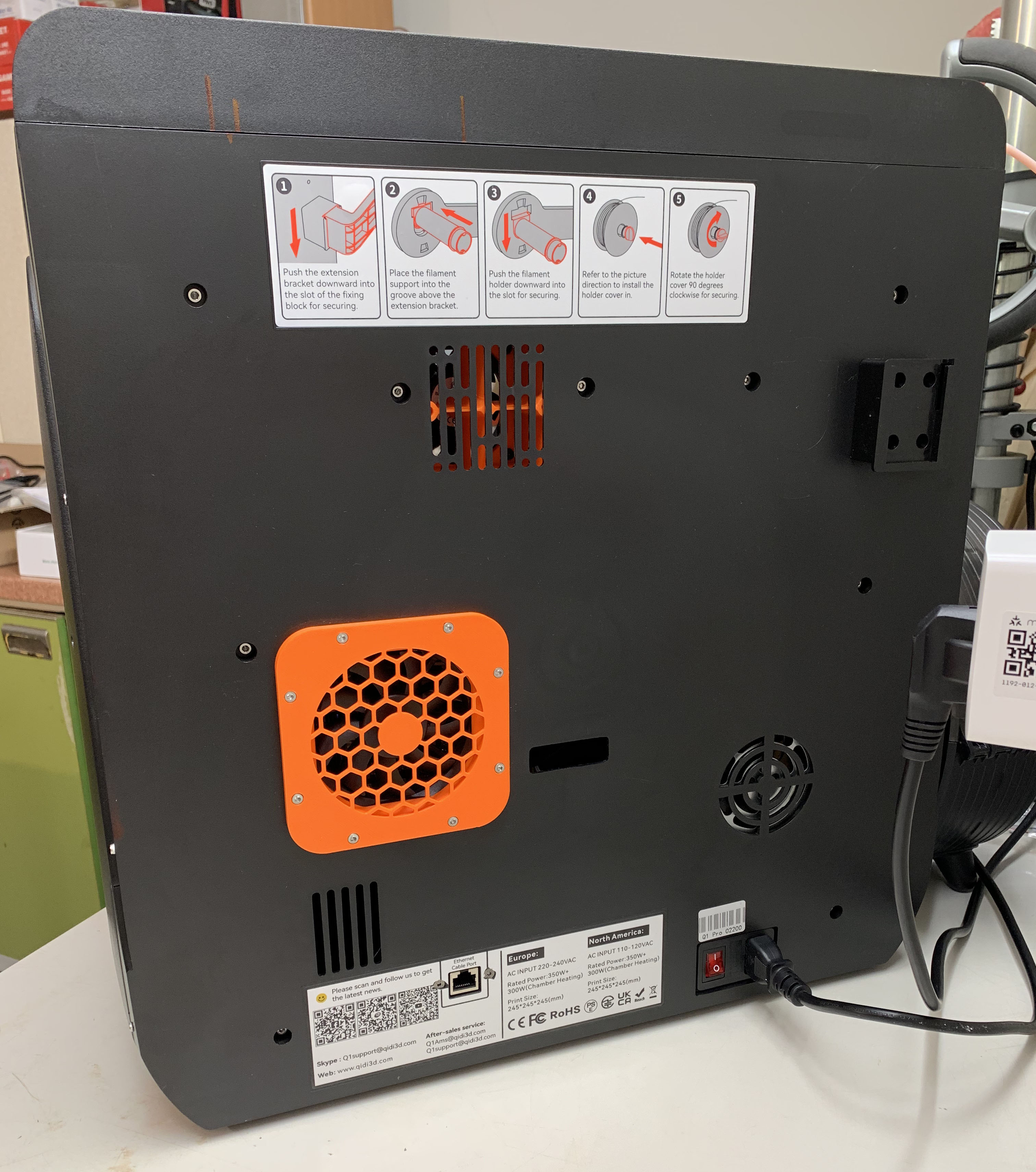 Qidi Q1 Pro Mothreboard Fan 80mm Holder by DaKot | Download free STL ...