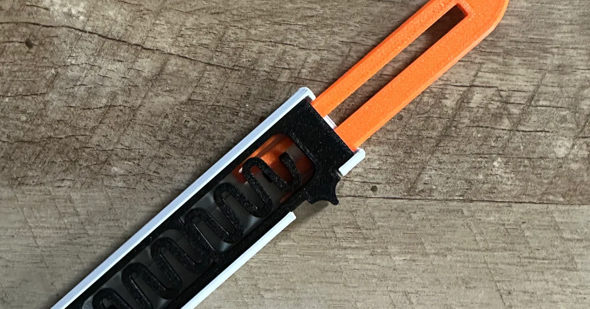 one print OTF knife von odebarbar | Kostenloses STL-Modell ...