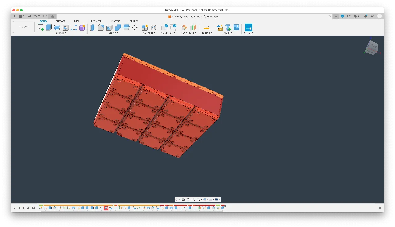 Gridfinity Fully Parametric Container Fusion360 by Anthony Petty | Download free STL model ...
