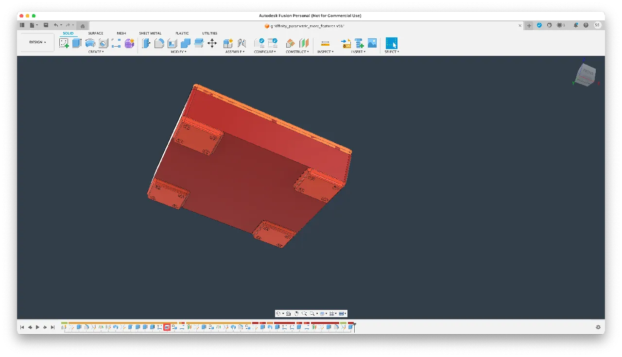 Gridfinity Fully Parametric Container Fusion360 by Anthony Petty | Download free STL model ...