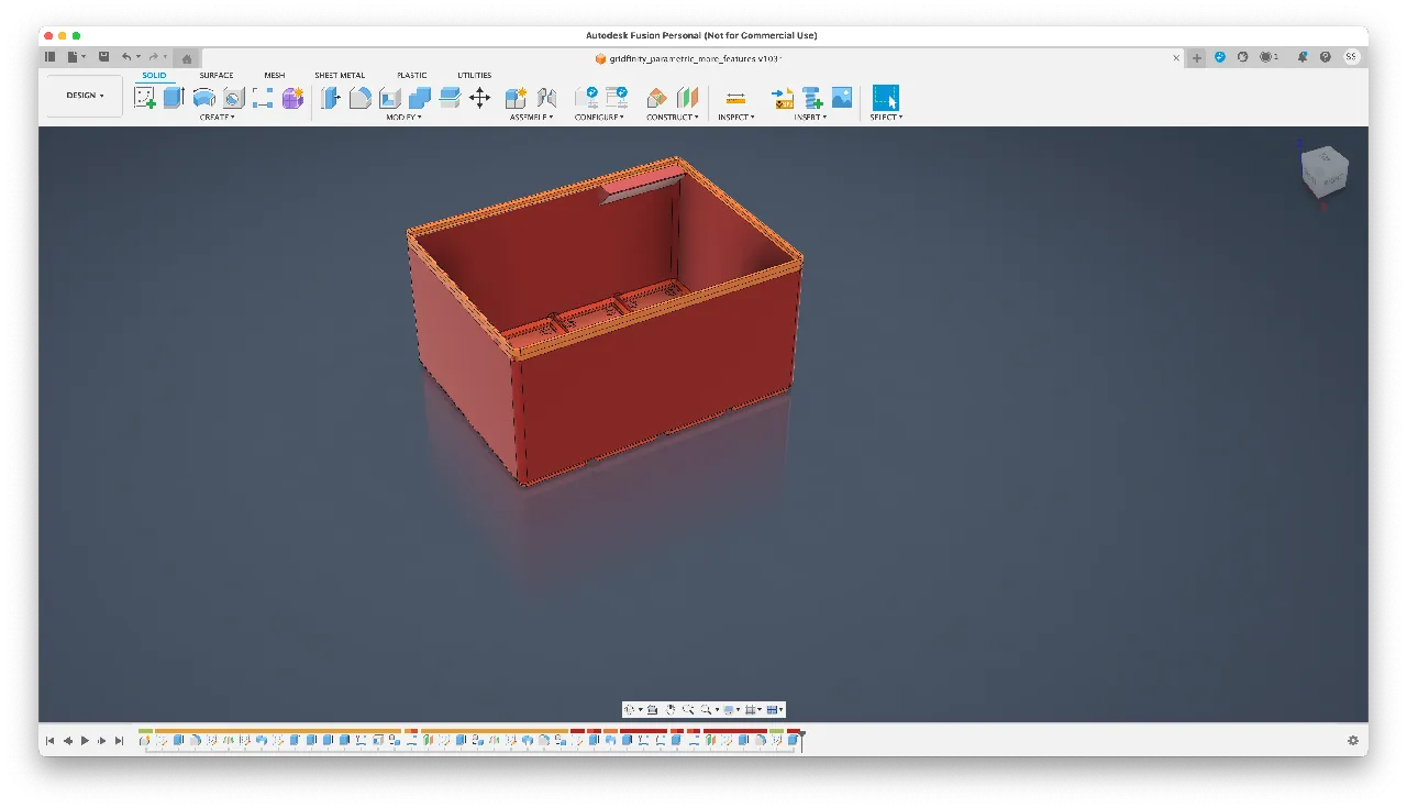 Gridfinity Fully Parametric Container Fusion360 by Anthony Petty | Download free STL model ...