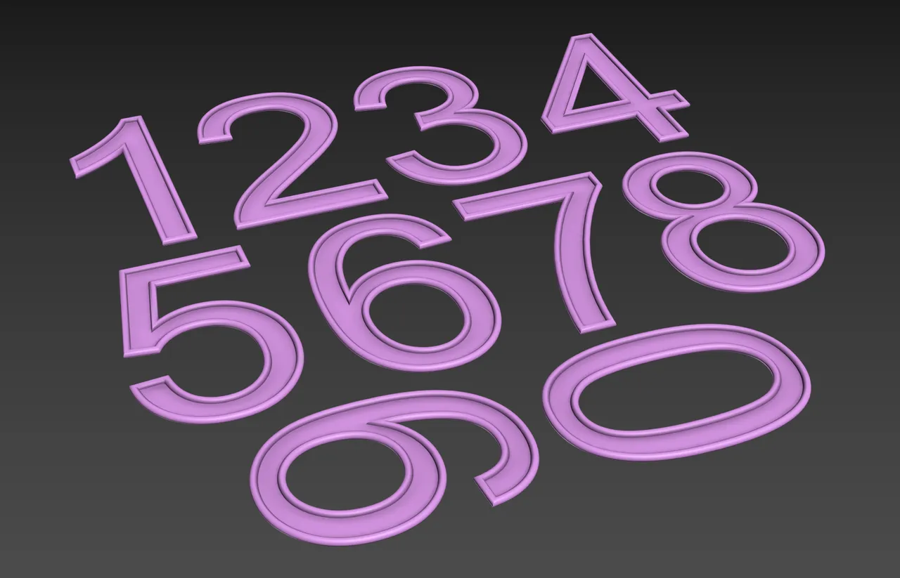 Numbers by Banton | Download free STL model | Printables.com