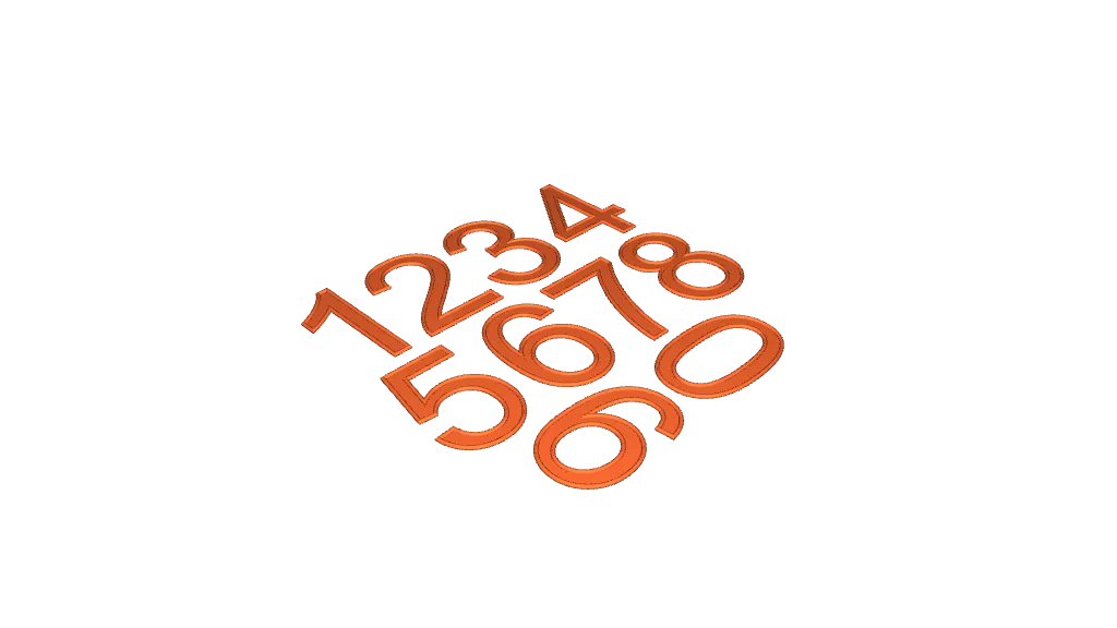Numbers by Banton | Download free STL model | Printables.com