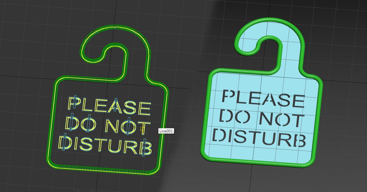 DO NOT DISTURB Sign by Banton | Download free STL model | Printables.com