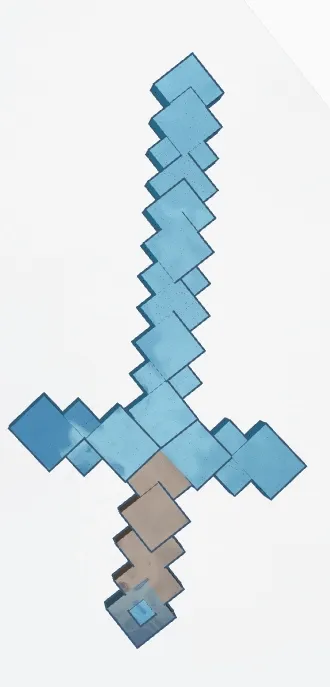 Minecraft Diamond Sword by JNPrinting | Download free STL model ...