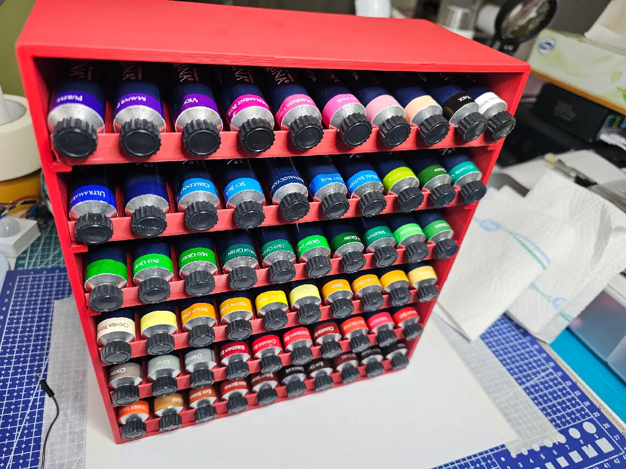 Parametric Paint Tube organizer by Konstantin Krastev | Download free ...