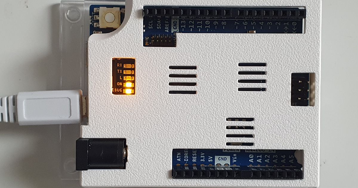 Compact top cover for Arduino Zero case by dsan | Download free STL ...