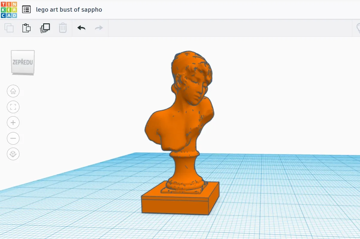 lego art bust of sappho by Mgr. Pavel Krist | Download free STL model ...
