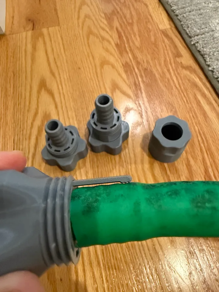 Garden Hose Healer: Female fittings (Fixed and Spinning) by Adam L ...