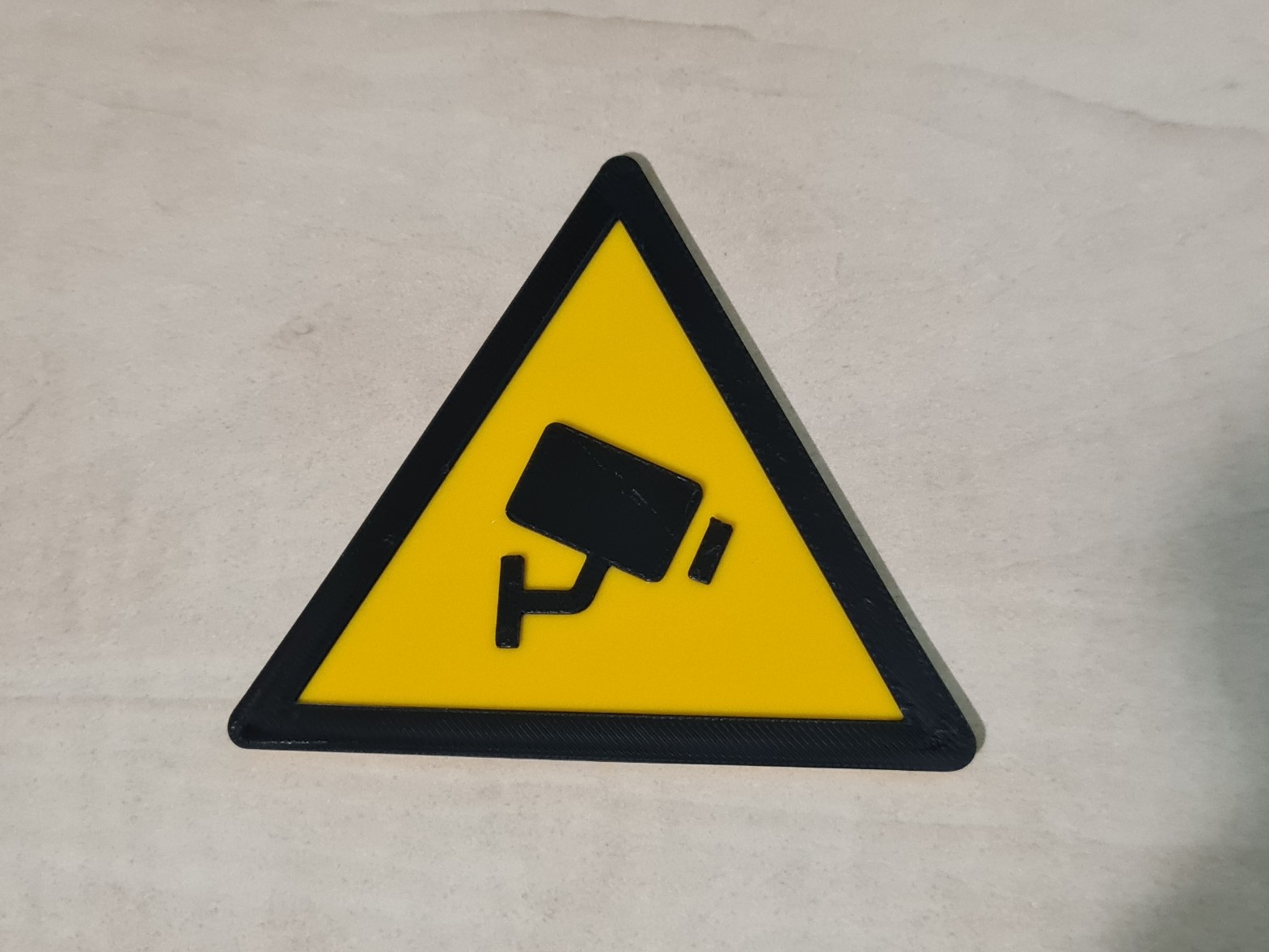 CCTV Warning Sign by TomasBouda | Download free STL model | Printables.com