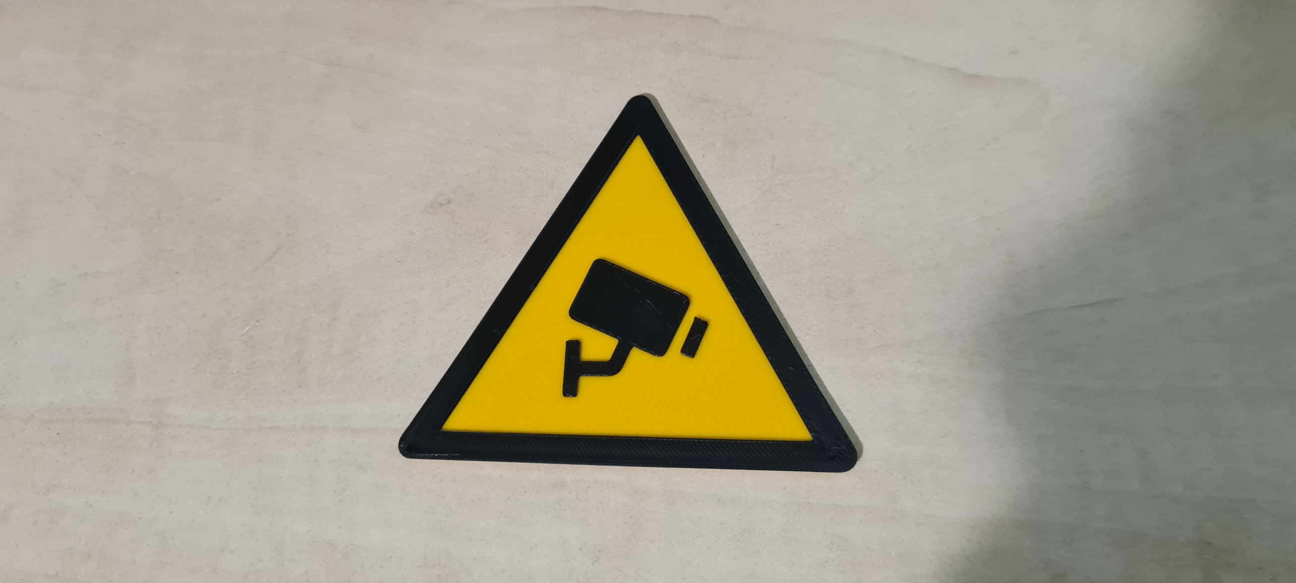 CCTV Warning Sign by TomasBouda | Download free STL model | Printables.com