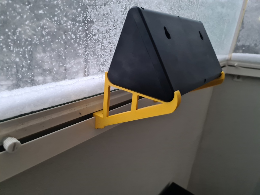 Balcony windowframe holder for solar panel light by Petri | Download ...