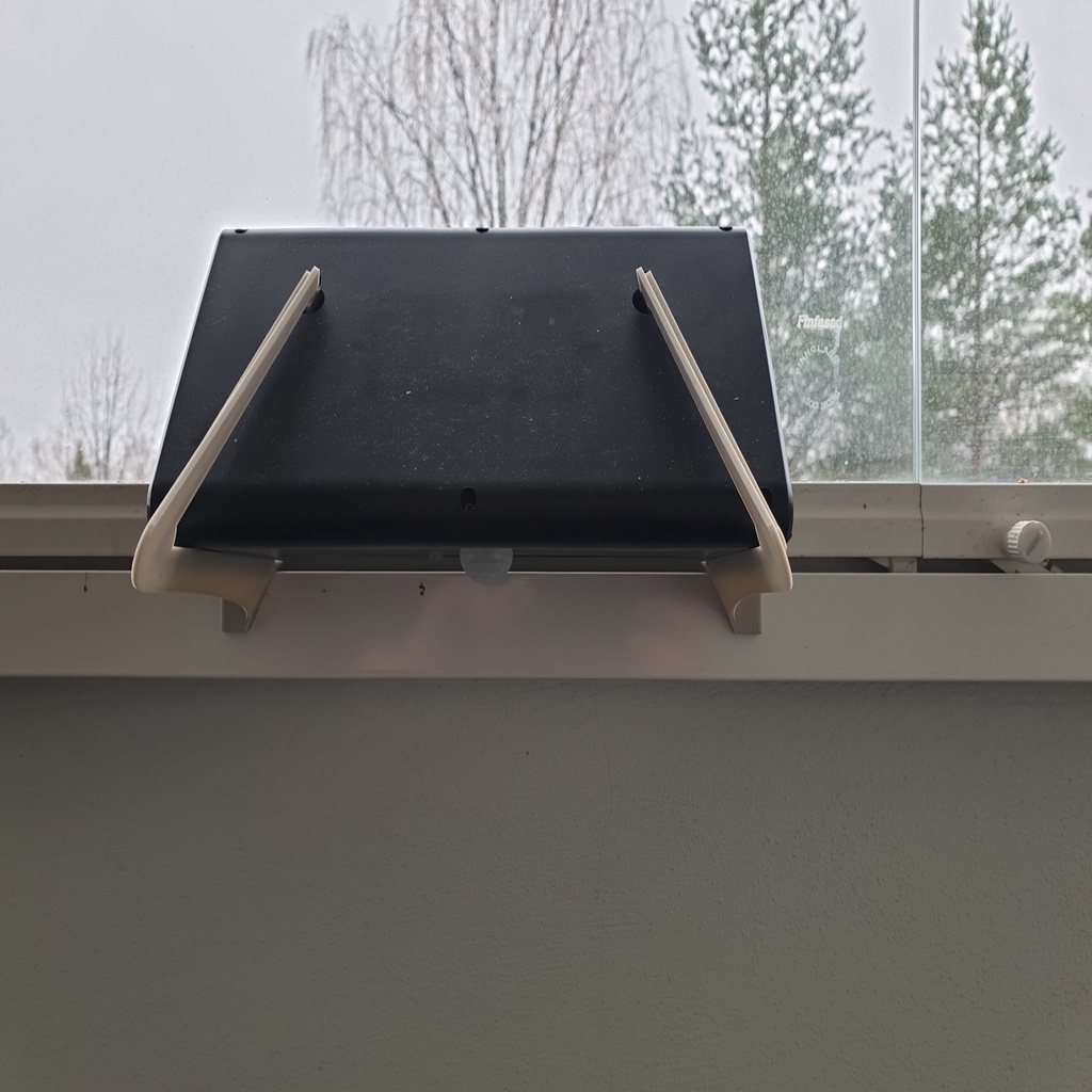 Balcony windowframe holder for solar panel light by Petri | Download ...