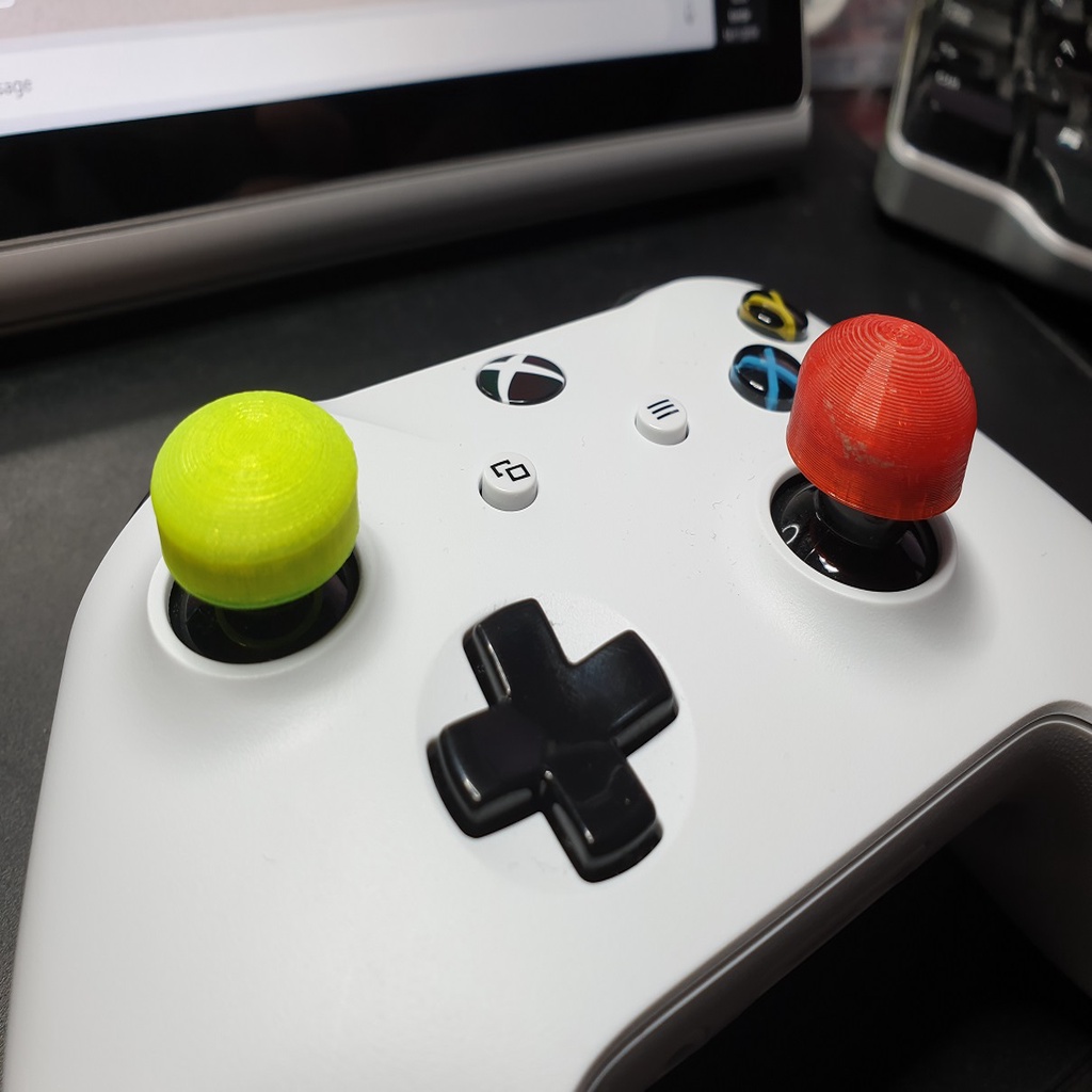 Dome hats to Xbox controller thumbsticks by Petri | Download free STL ...