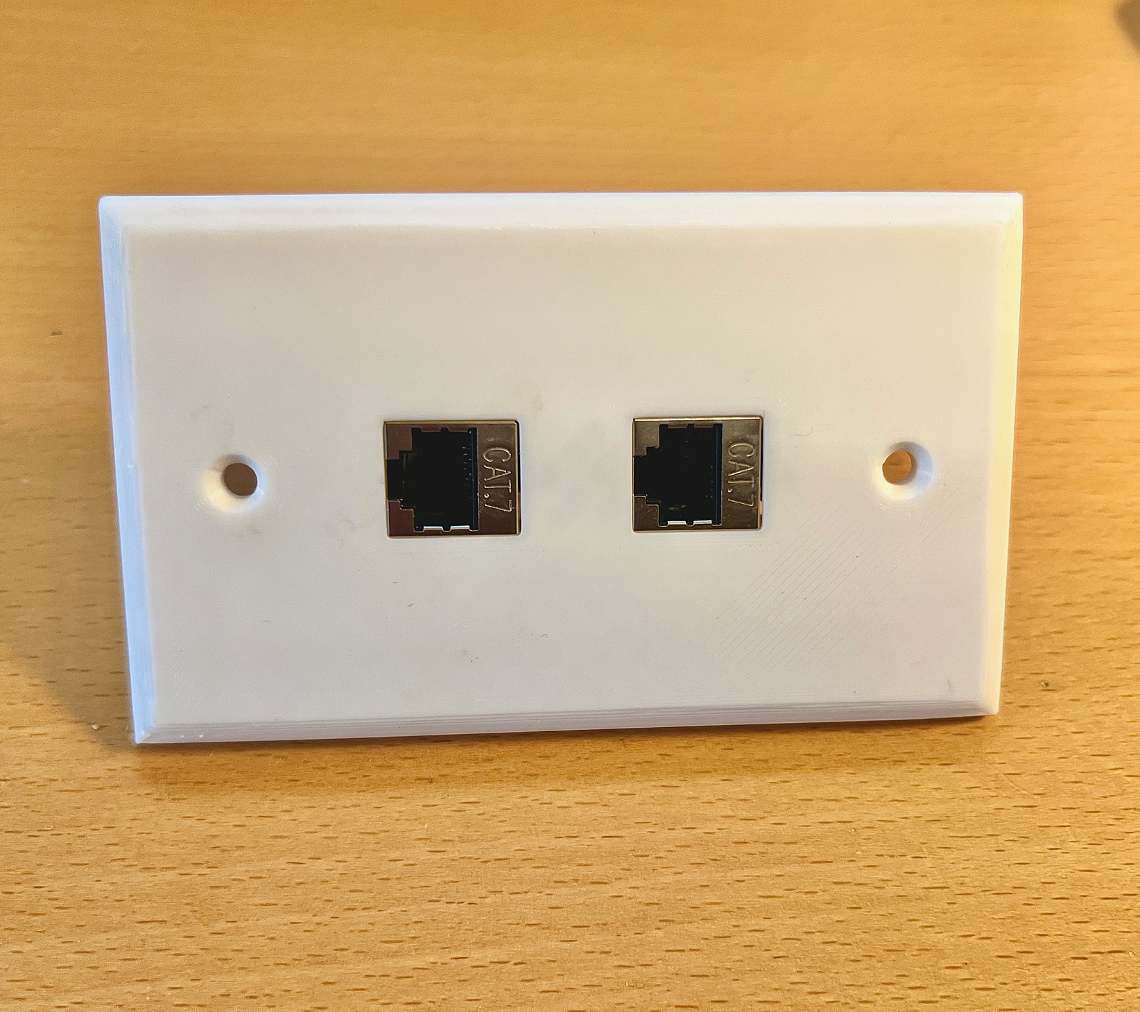 Ethernet Outlet Plate for Keystone Ethernet Coupler or Jack by JeffC ...