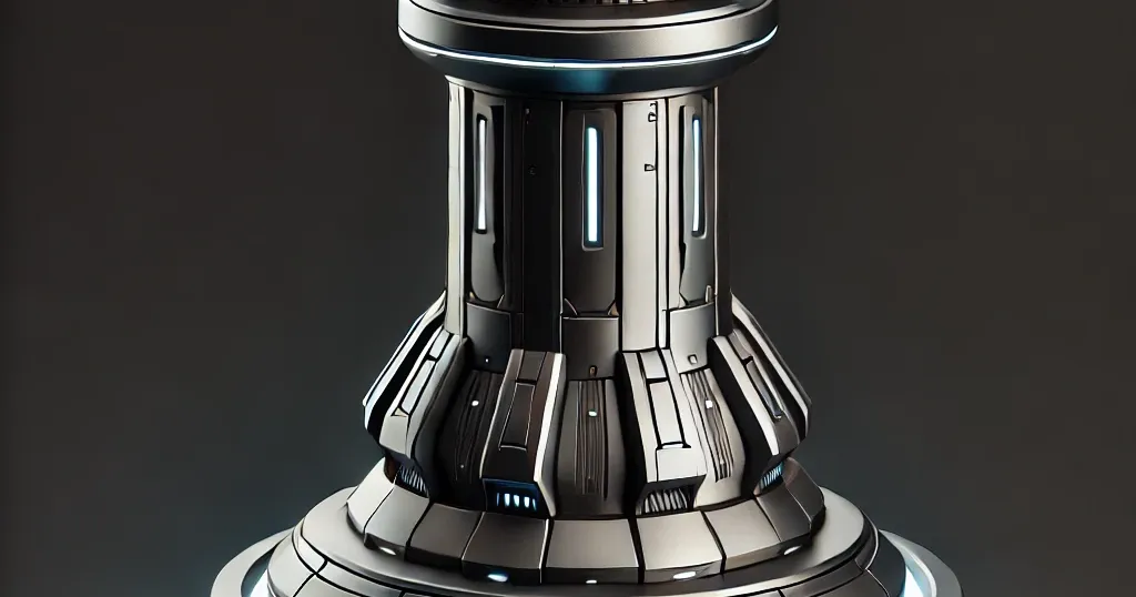 Sci-Fi Rook Chess Piece von Hago Mis Muebles | Kostenloses STL-Modell ...